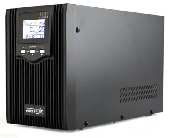 GEMBIRD EG-UPS-PS1000-01 Gembird UPS sa stabilizatorom 1000VA (800W) pure sine wave, LCD, USB, black