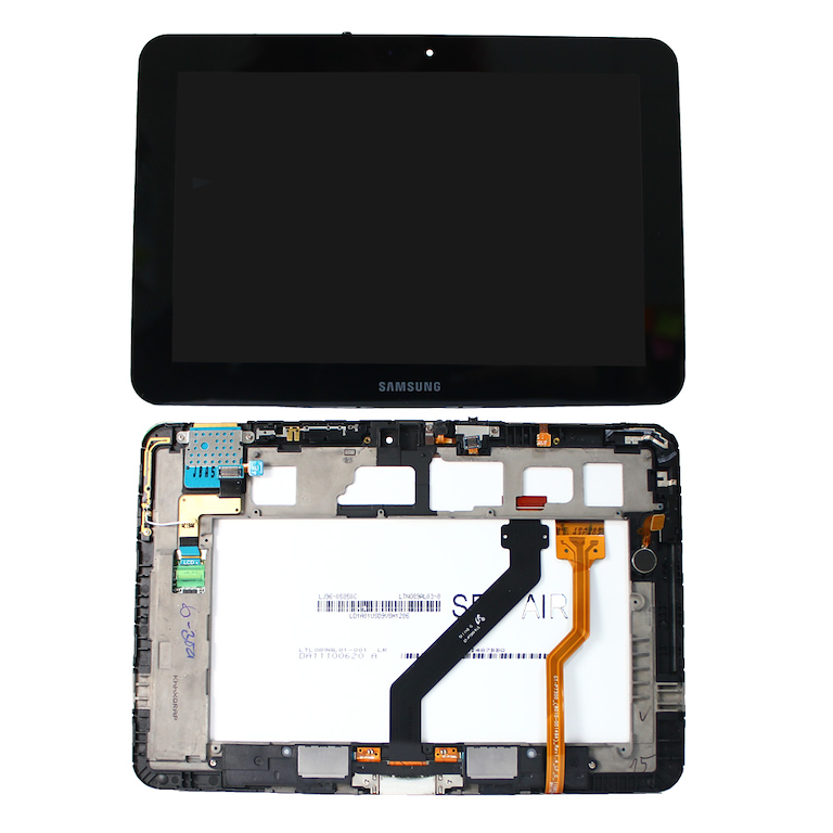 LCD Displej / ekran za Samsung P7300/Galaxy TAB 8.9+touch screen crni+frame Service Pack ORG SH