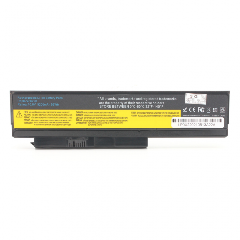 Baterija za Laptop - Lenovo X220 X230 10.8V 5200mAh 56Wh HQ2200