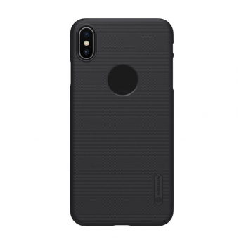 Maska Nillkin Super Frosted Shield za iPhone XS Max crna (sa otvorom za logo)