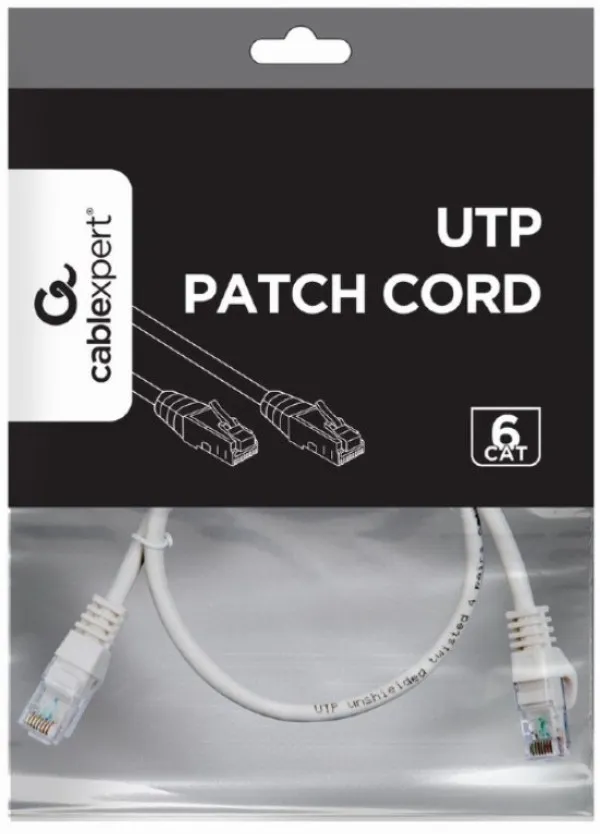 GEMBIRD PP6U-0.5M Gembird Mrezni kabl, CAT6 UTP Patch cord 0.5m grey