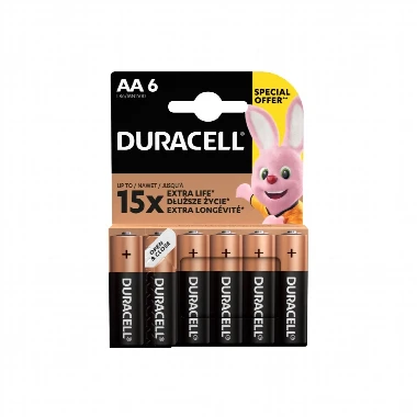BATERIJA DURACELL R6 ALKALNA 1/6