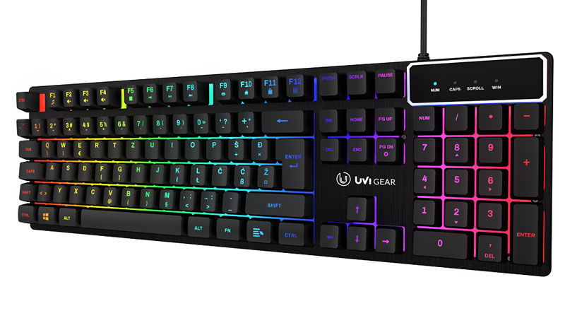 TASTATURA UVI GEAR GREED RGB MEMBRANE