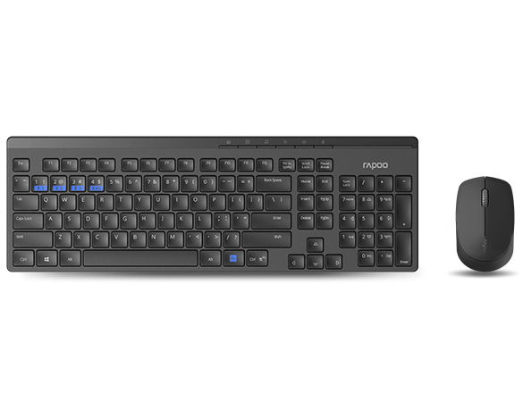 TASTATURA+MIŠ 8100M RAPOO WIRELESS CRNA