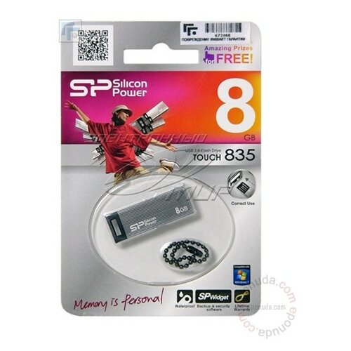 USB FLASH MEMORIJA 8GB TOUCH 835 SP