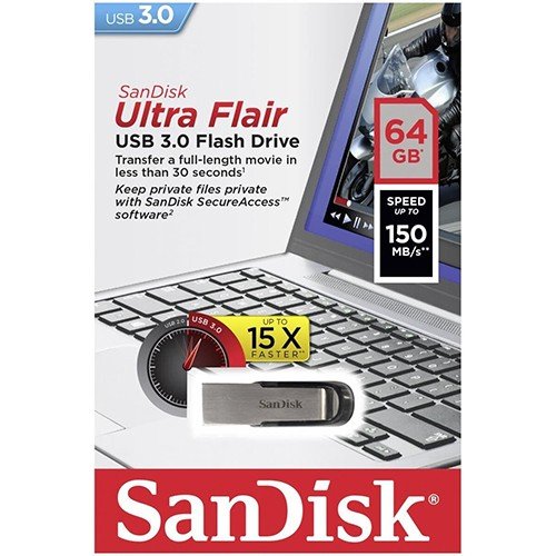 FLASH 64GB SDCZ73-064G-G46 SANDISKA ULTRA FLAIR