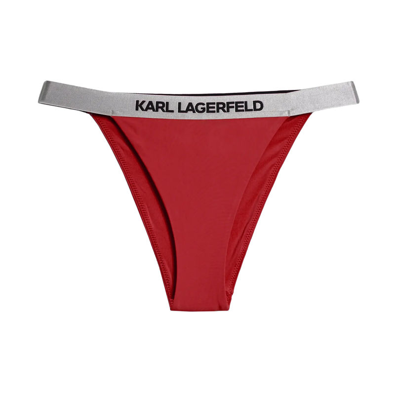 Ženski kupaći donji deo Karl Lagerfeld logo bikini bottom w/ elastic