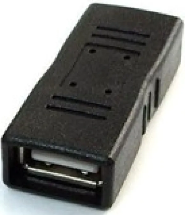 GEMBIRD A-USB2-AMFF Gembird zensko-zenski adapter USB 2.0 coupler, black