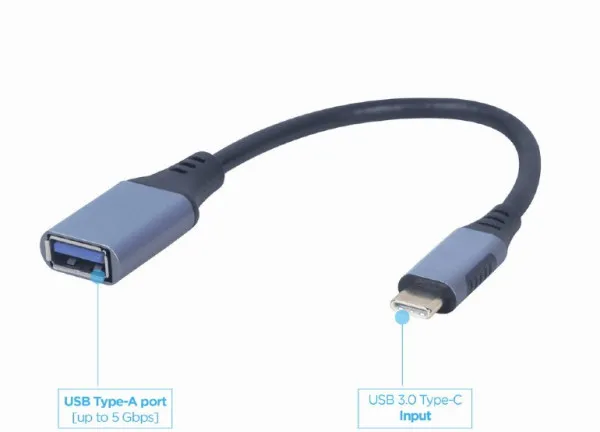 GEMBIRD A-USB3C-OTGAF-01 Gembird USB-C to OTG AF adapter, space grey