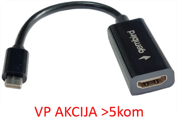 GEMBIRD A-CM-HDMIF-03 ** Gembird TYPE-C TO HDMI 11cm CABLE (alt.A-CM-HDMIF-01, A-USB3C-HDMI-01 479)