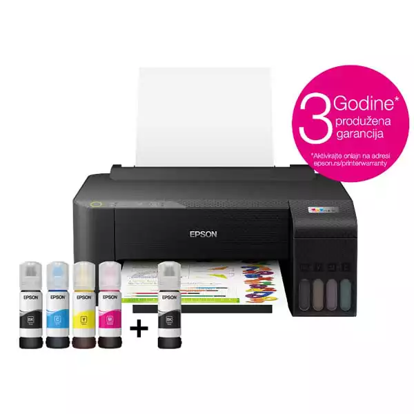 Inkjet štampač Epson ECO Tank L1250 5760x1440dpi/256MB/CB33ppm/COL15ppm/USB/WiFI/Ink 103 u flašici