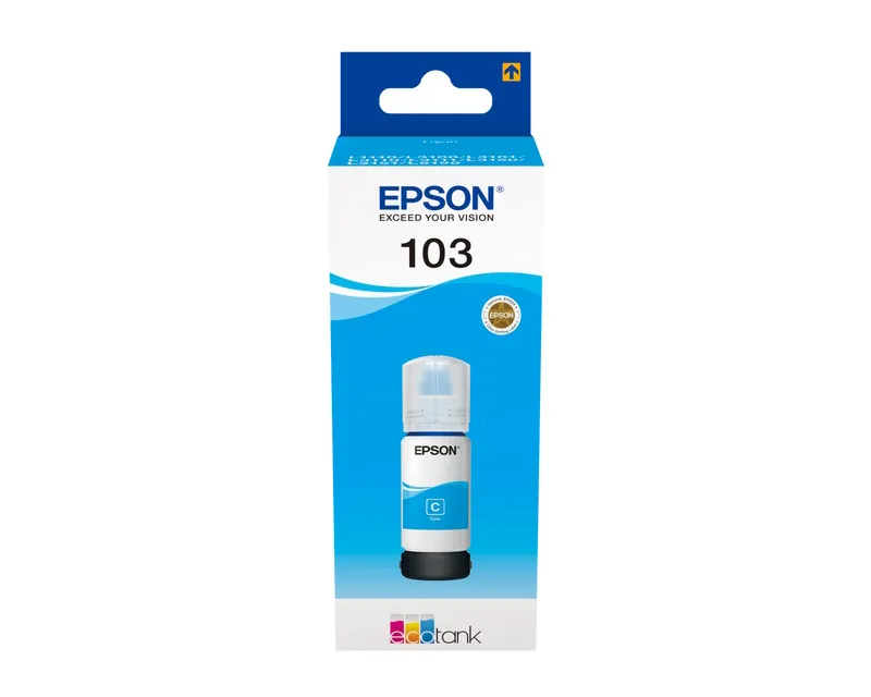 EPSON Mastilo Epson 103 cyan L1110/L1210/L1250/L3210/L3110L3150/L3250/L3251 65ml