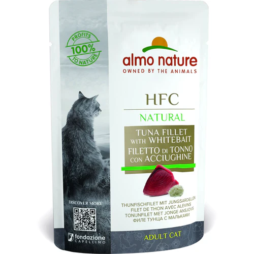 OUTLET ALMO NATURE HFC Natural kesica za mačke, Tuna i Papiloni, 55g