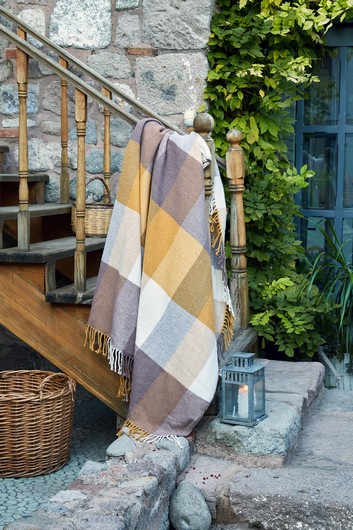 Ćebe SCOTCH BLANKET 130x170 - SKC22231B - Plaid Yellow