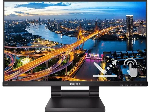 Philips Monitor 22 Touch VGA DVI HDMI DP USB ZVU 222B1TC 00