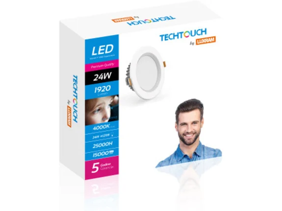 Techtouch Led panel Downlight 24W 4000K 1920lm Marvel