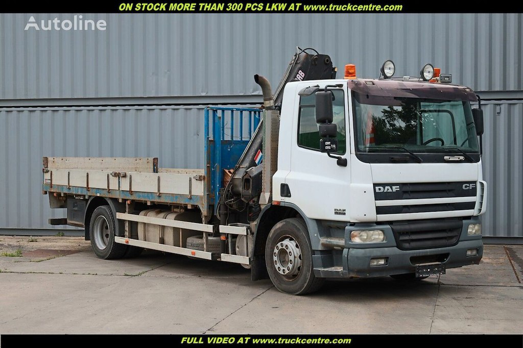 DAF CF 75.250, CRANE HIAB 166 B-2 CL(5000 KG, 10,8m) kamion s ravnom platformom