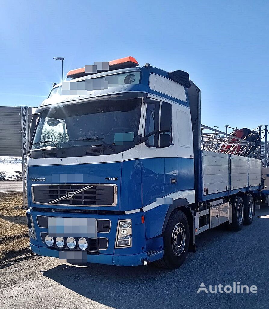 Volvo FH16 610 *6x4 *PALFINGER 180002 (2015y.) *PLATFORM 6.15m kamion s ravnom platformom