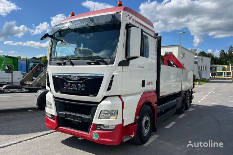 MAN TGX 26.480 6x2 Baustoff kamion s ravnom platformom