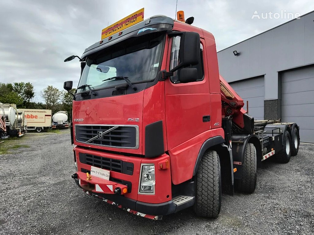 Volvo FH 12.460 8X4 HOOK - HMF CRANE 22TON/M - REMOTE CONTROL kamion rol kiper