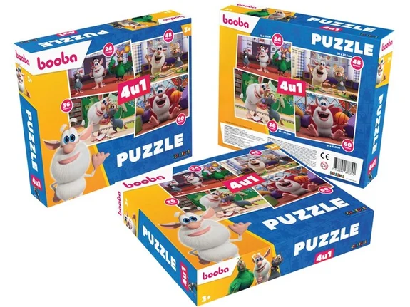 Booba Puzzle 4U1 168kom