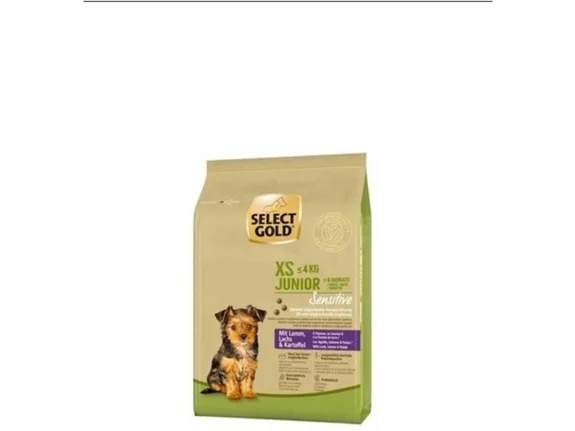 Select Gold Sensitive XS Junior Jagnjetina/Losos/Krompir 1kg