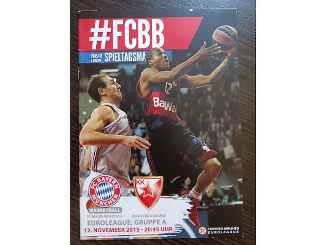 Program košarka Bajern-Crvena zvezda 12.11.2015