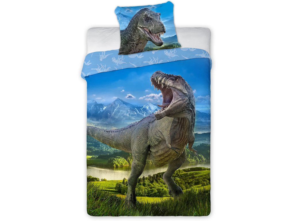 Baloo Posteljina za decu Dino T-Rex 160x200+70x80cm