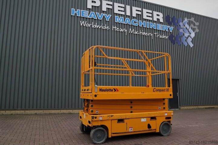 Podizanje makaza
Haulotte Compact 10 Electric, 10m Working Height, 450kg Cap