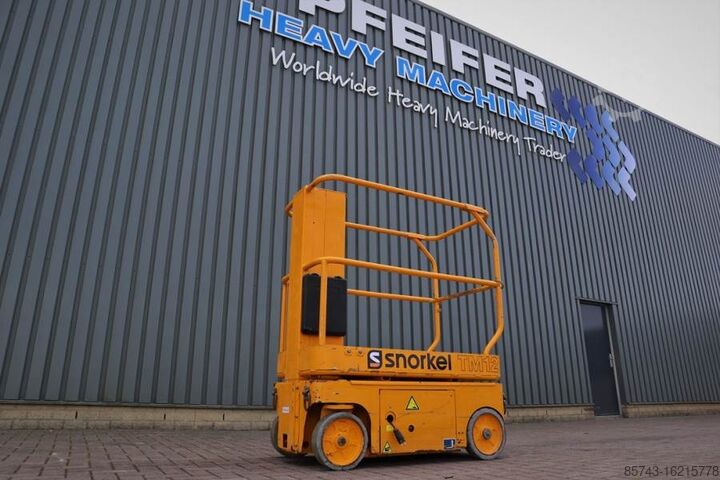 Artikulisan teleskopski bum lift
Snorkel TM12 Electric, 5.6m Working Height, 227kg Capacity