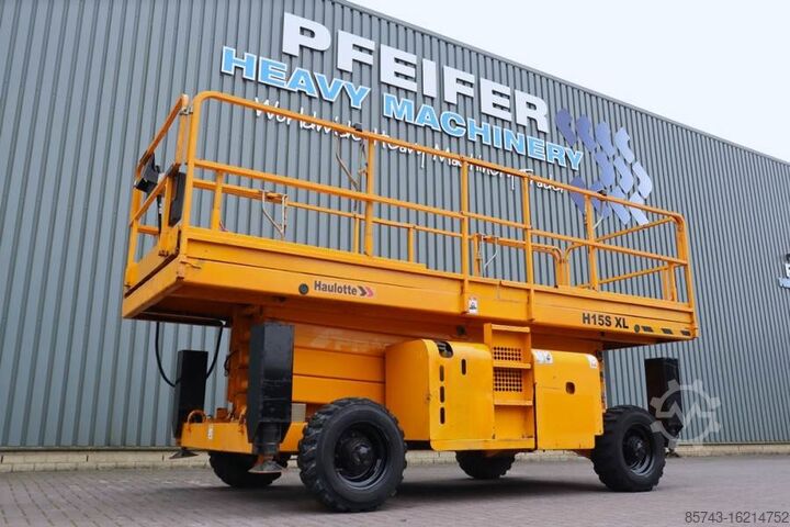 Podizanje makaza
Haulotte H15SXL Diesel, 4x4 Drive, 15m Working Height, 500k