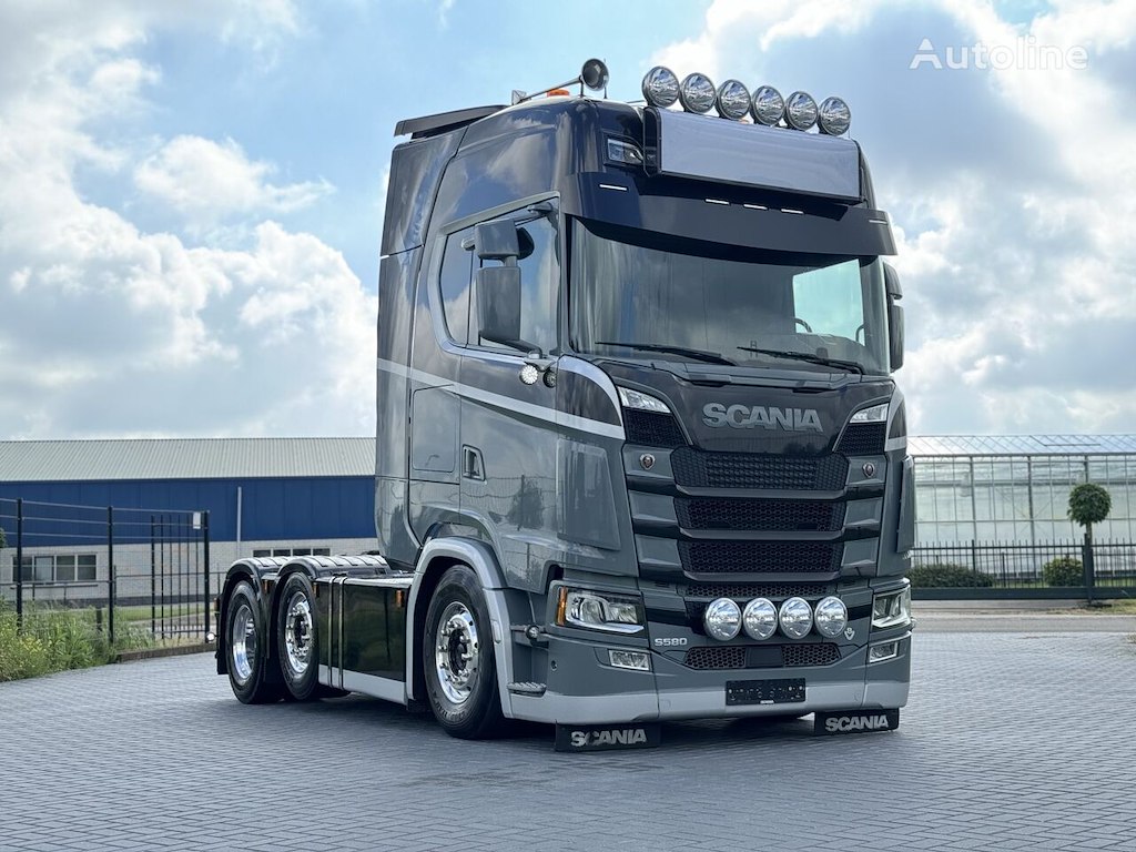 Scania S580 FULL AIR, PERFECT CONDITION, 6X2/4, LEATHER SEATS. tegljač