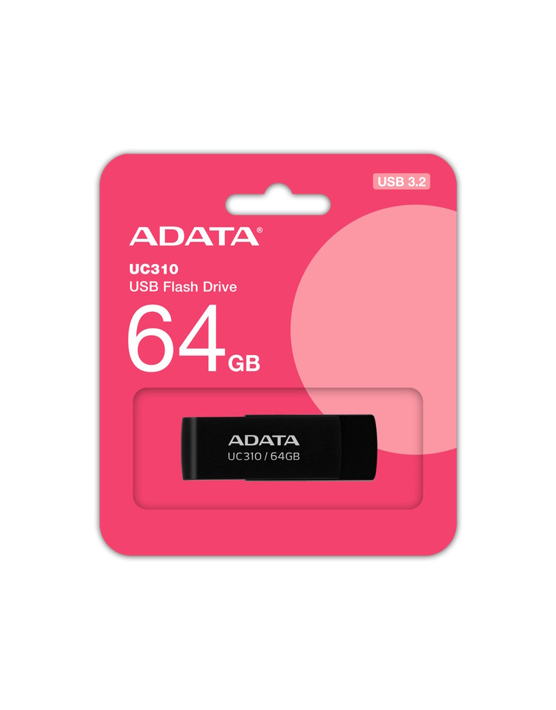 A-DATA 64GB USB 3.2 UC310-64G-RBK crni