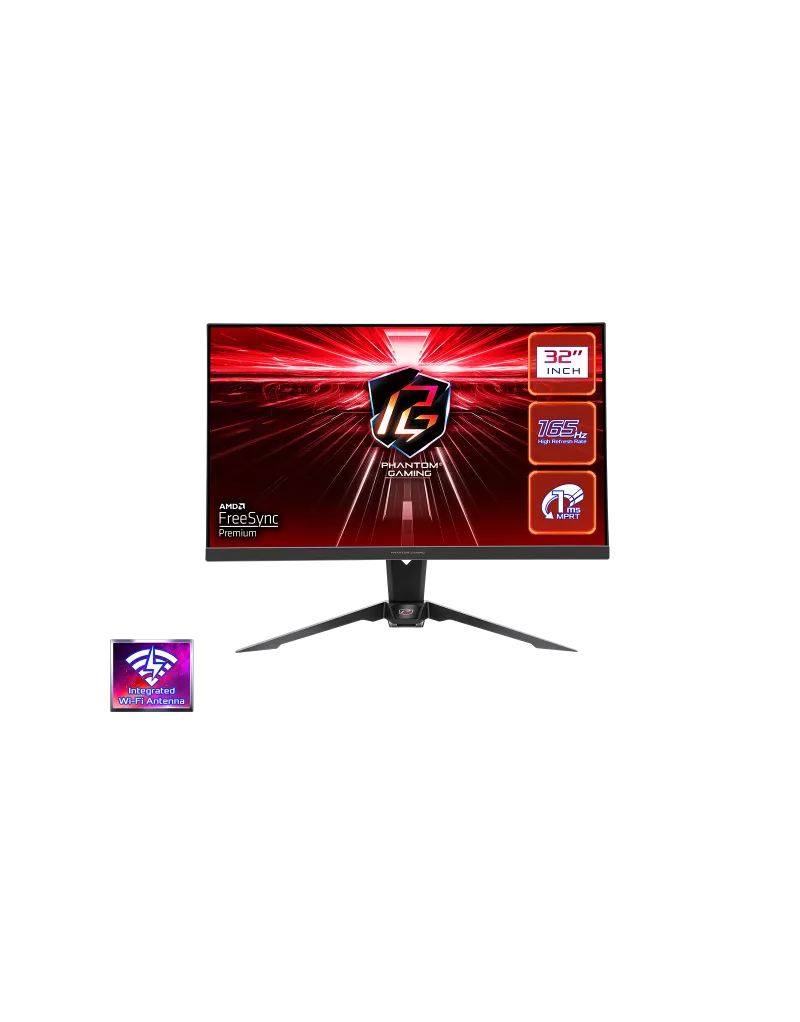 Monitor 31.5" AsRock PG32QF2B VA 2560x1440/165Hz/1ms/2xHDMI/DP/AMD FreeSync