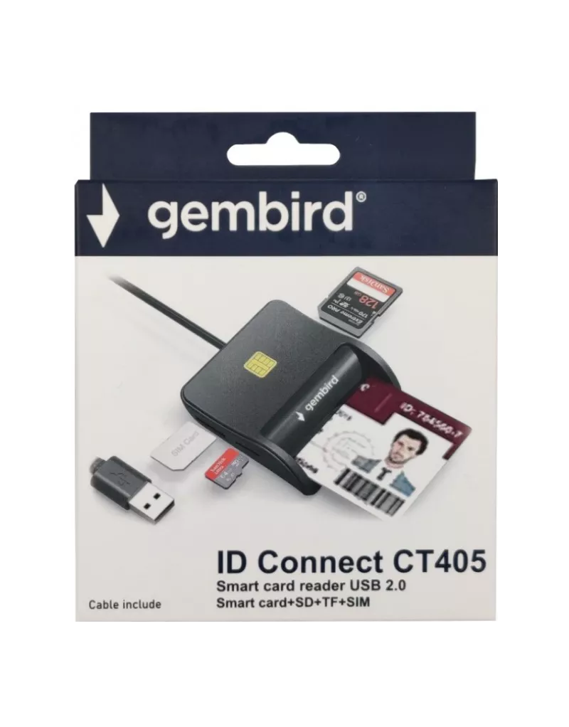 USB Smart Card Reader Gembird CRDR-CT405