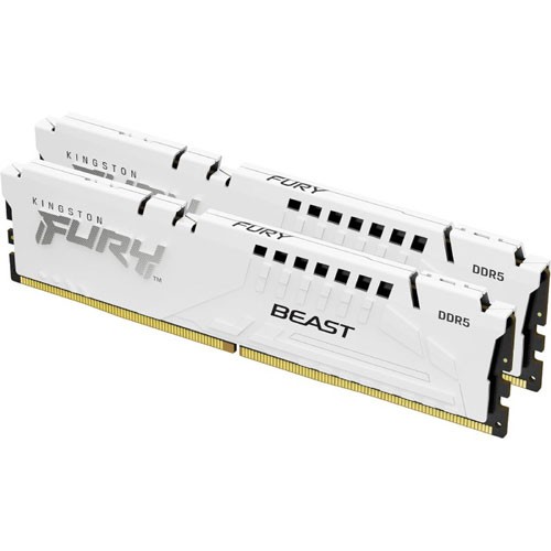 Kingston 32GB (2x16GB) DDR5 6800MT/s CL34 FURY Beast White EXPO DIMM memorija | KF568C34BWEK2-32