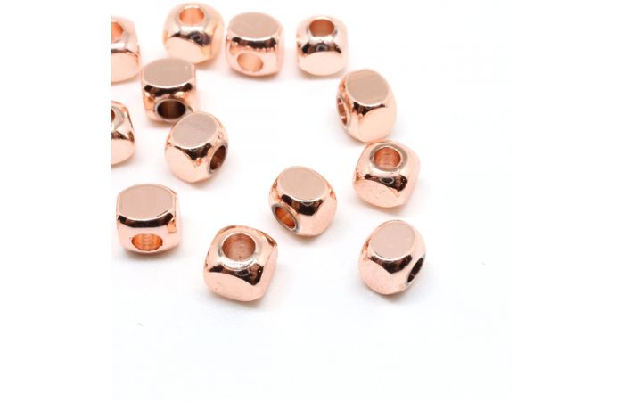 Perla 4x4, rupa oko 2 mm- 18K pozlata Rose Gold ( 331110 )