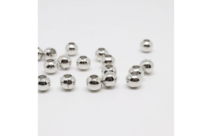 Metalne perle/razdelnici 3mm. Pakovanje sadrži 300 komada - boja inoxa .(100411)