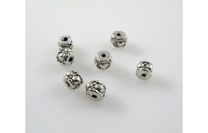 Metalna perla u boji anrtik srebra ( MKOK-R114AS )