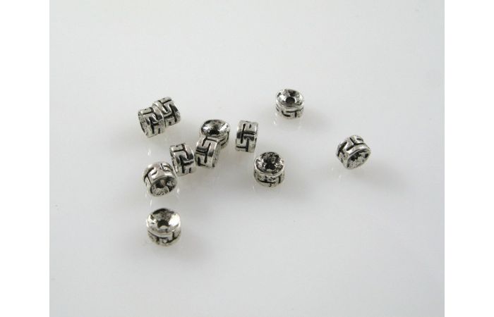 Metalna perla u boji anrtik srebra ( MKOK-R111AS )