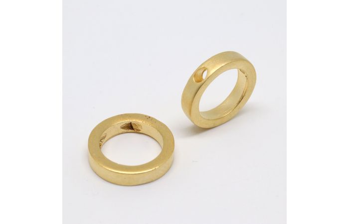 Perla mat pozlata Yellow gold 14x3 mm ( 332033 )