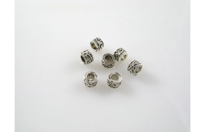 Metalna perla u boji anrtik srebra ( MKOK-R116AS )