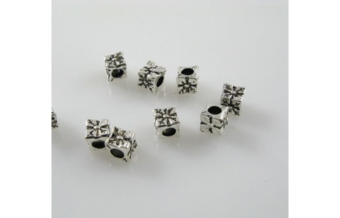 Metalna perla u boji anrtik srebra ( MKOK-R113AS )