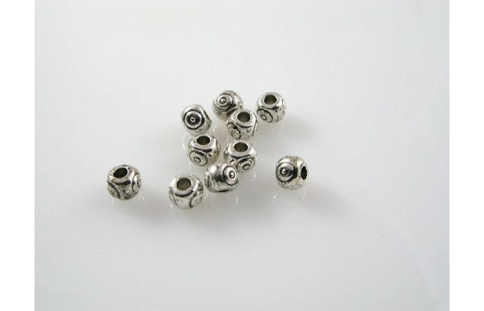 Metalna perla u boji anrtik srebra ( MKOK-R109AS )