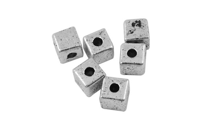 Metalna perla 6x6x6mm (MET121M)