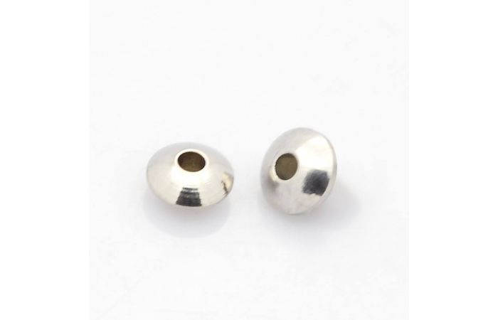 304 Stainless Steel perle 6x3mm otvor 2mm (ssraz1)