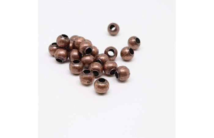 Metalne perle/razdelnici 3 mm. Pakovanje sadrži 300 komada - boja antik bakar .(100441)