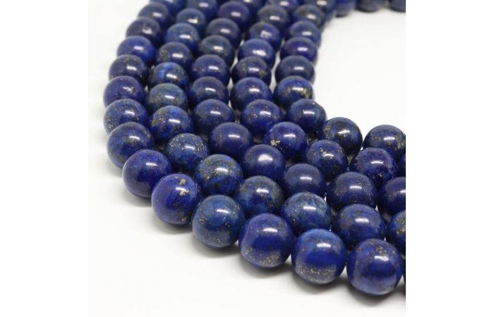 Prirodni Lapis Lazuli perle 6 mm , Cena je data za 1 niz od oko 39cm, Niz sadrži oko 65 perli ( 1114003 )