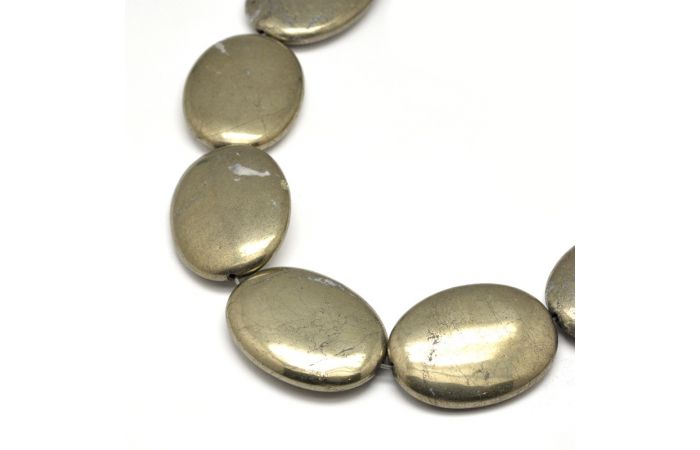 Prirodni Pirit perle, Cena je data za niz od oko 16 komada ( KPPIR01N )