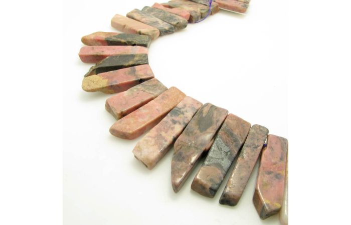 Prirodni poludragi kamen Rodonit pločice od 25-50 x 10 x 6 mm ( KPRODONPLOC )